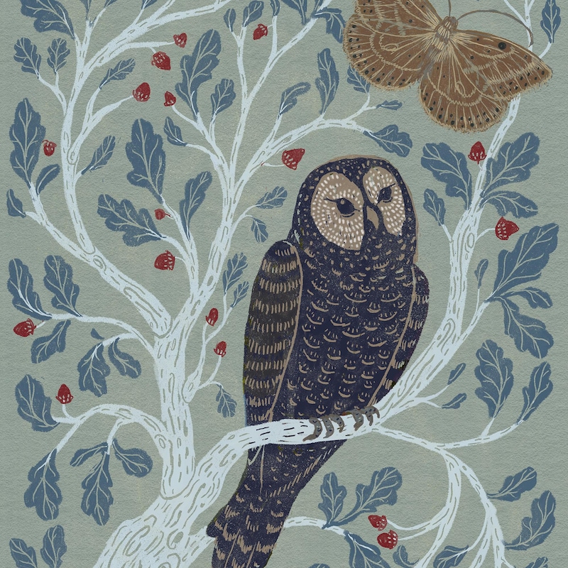 Block Print Tree - Etsy