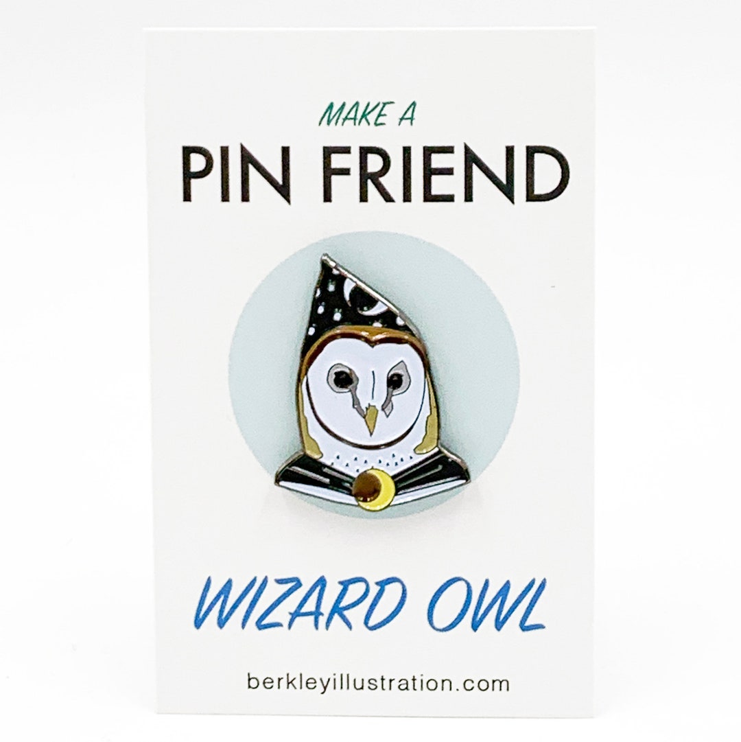 Enamel Pin Owl Nature Pin barn Owl Pin Ryan Berkley Illustration Pin ...