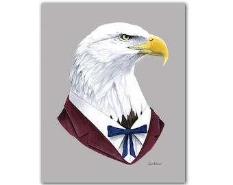 NEW Isabella and the Bald Eagle ,print - Etsy
