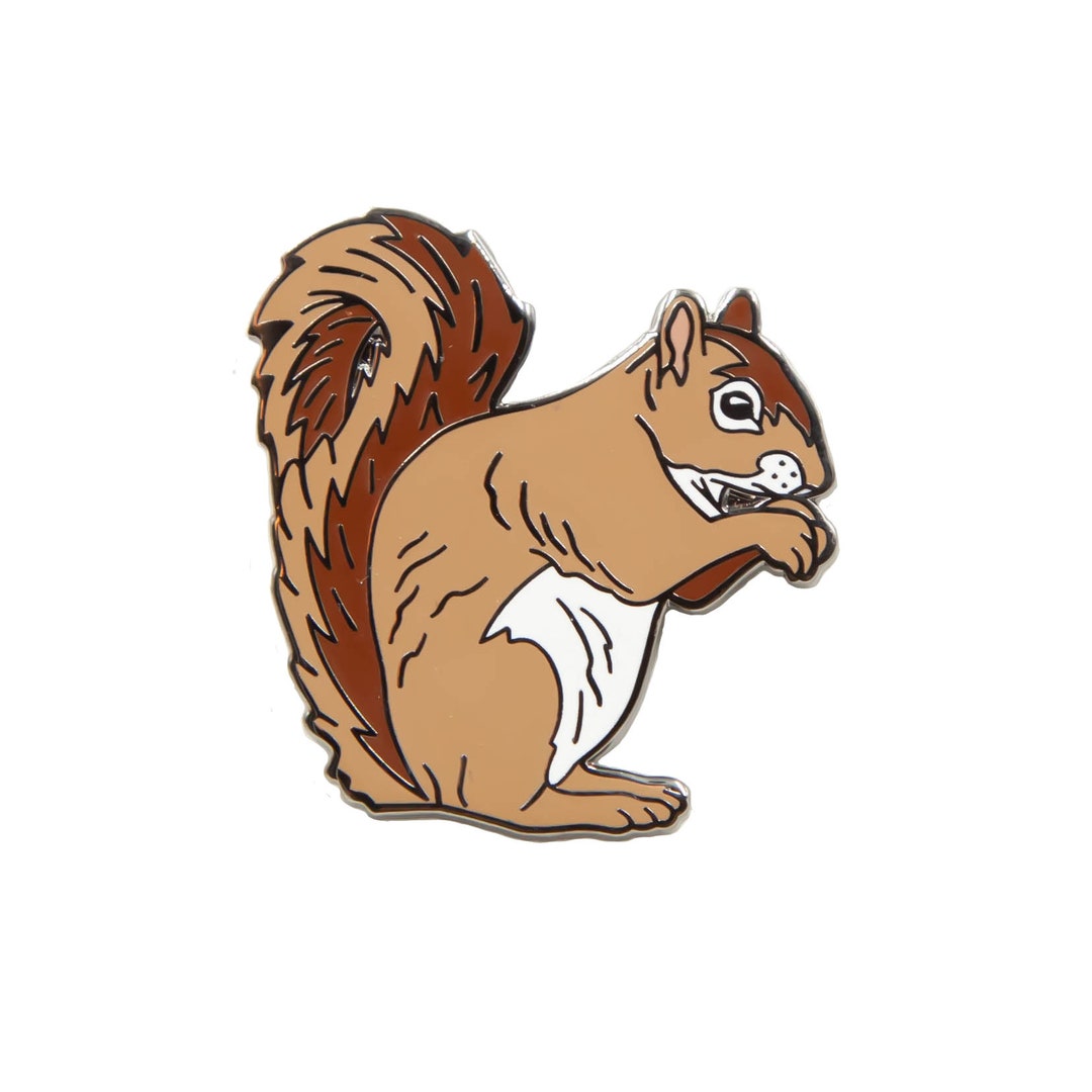 Enamel Pin - Squirrel - Nature Pin - Natural Values - Ryan Berkley ...