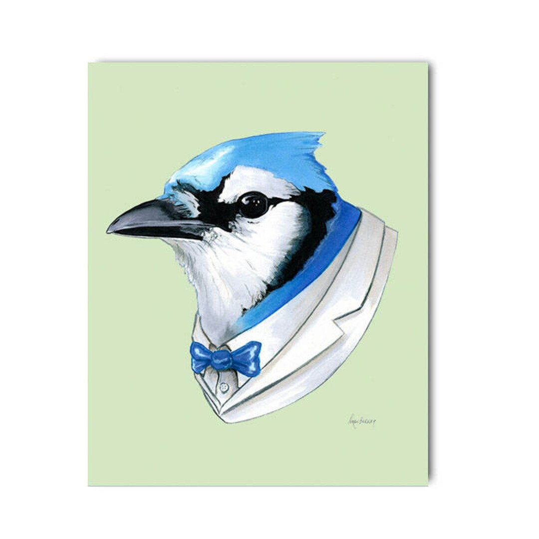 Blue Jay Print 5x7 - Etsy