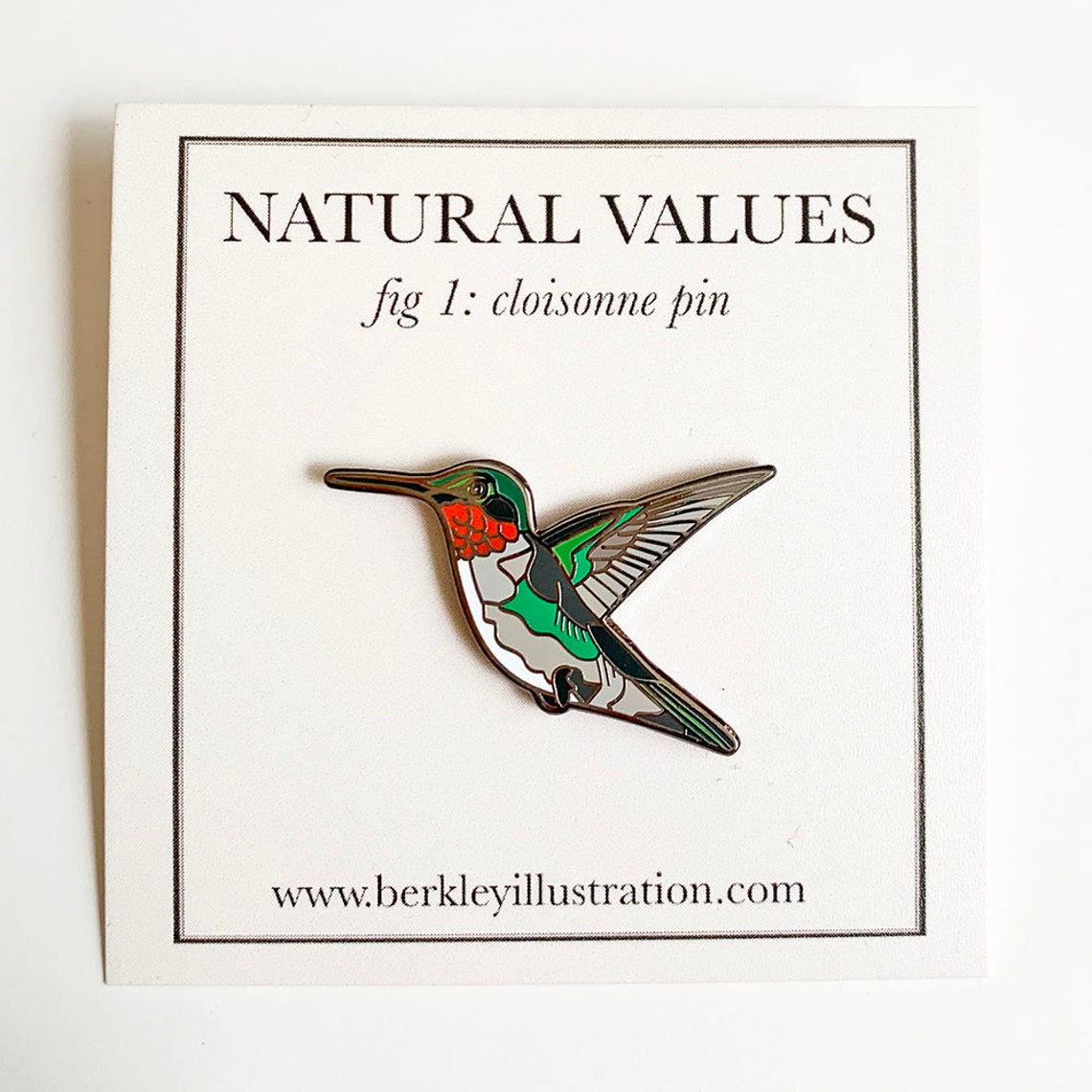 Enamel Pin Hummingbird Nature Pin Natural Values Ryan | Etsy
