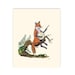 Fox Musician -the Enthusiasts Print - Banjo - Gallery Wall - Animal Art ...