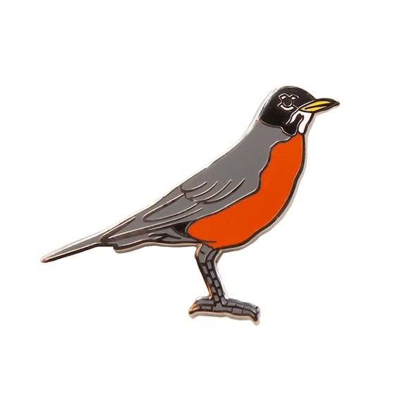 Enamel Pin Robin Nature Pin Natural Values Ryan | Etsy