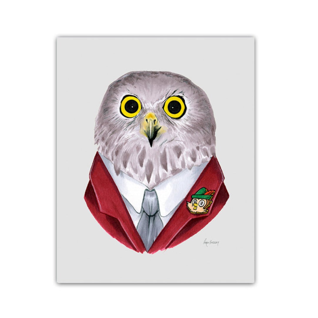 Powerful Owl Print 8x10 - Etsy