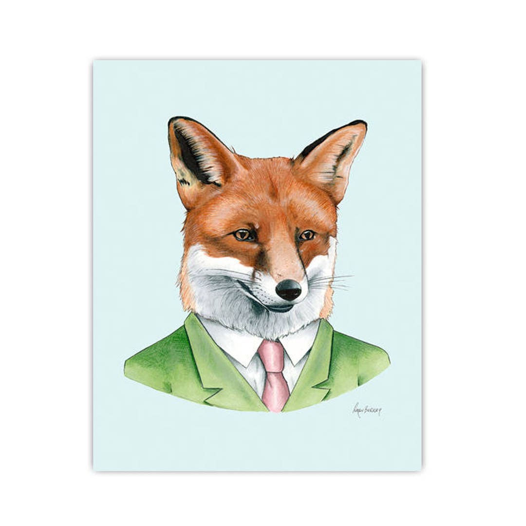 Red Fox Print 11x14 - Etsy
