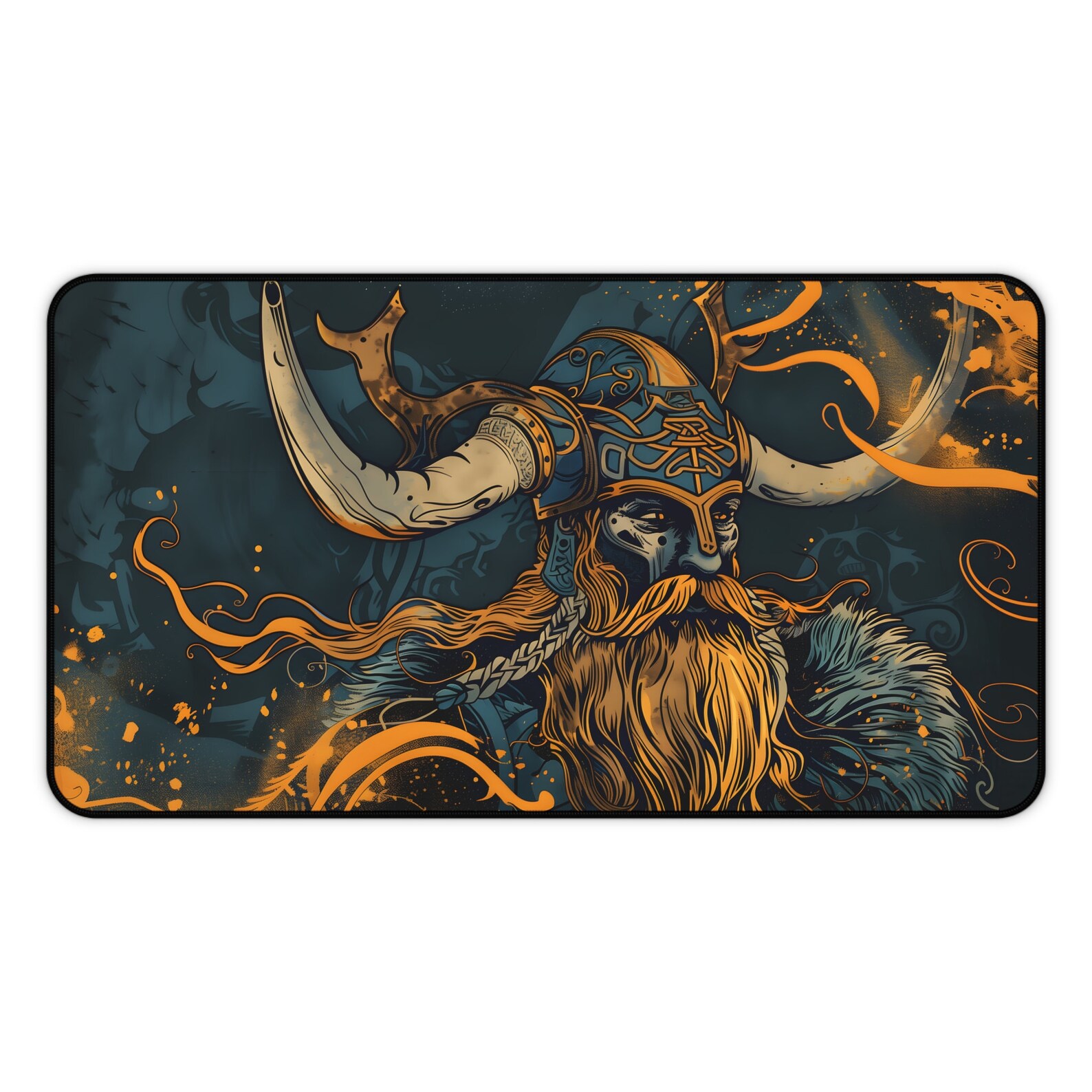 Orange Viking Mouse Pad Anime Mouse Mat Custom Desk Mat for Gamers ...