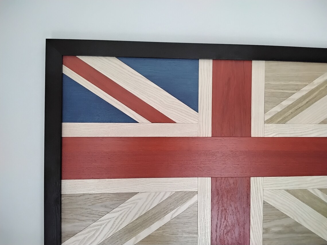 Wood Union Jack Flag Picture Wall Art - Etsy