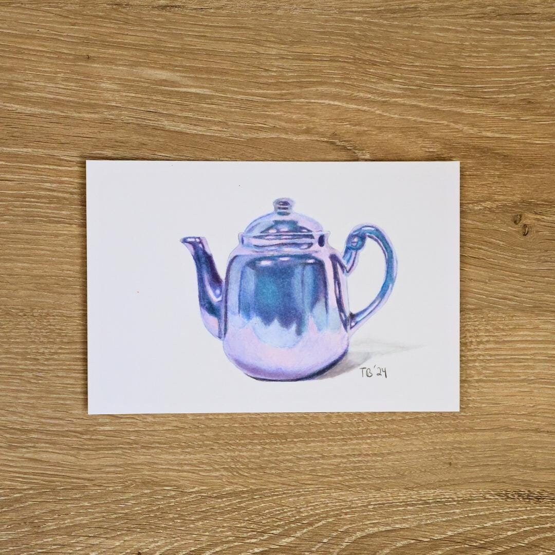 Creamer Original Colored Pencil Drawing Cream Rises to the Top - Etsy