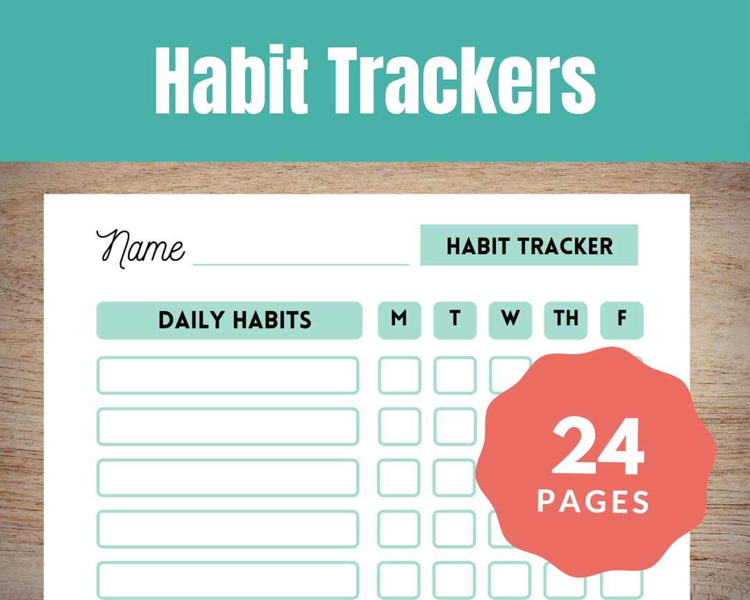 Student Habit Tracker Template, Teacher Binder, Printable Chore Chart ...