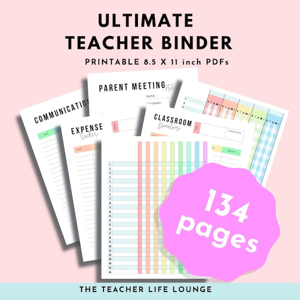 Teacher Planner - Etsy