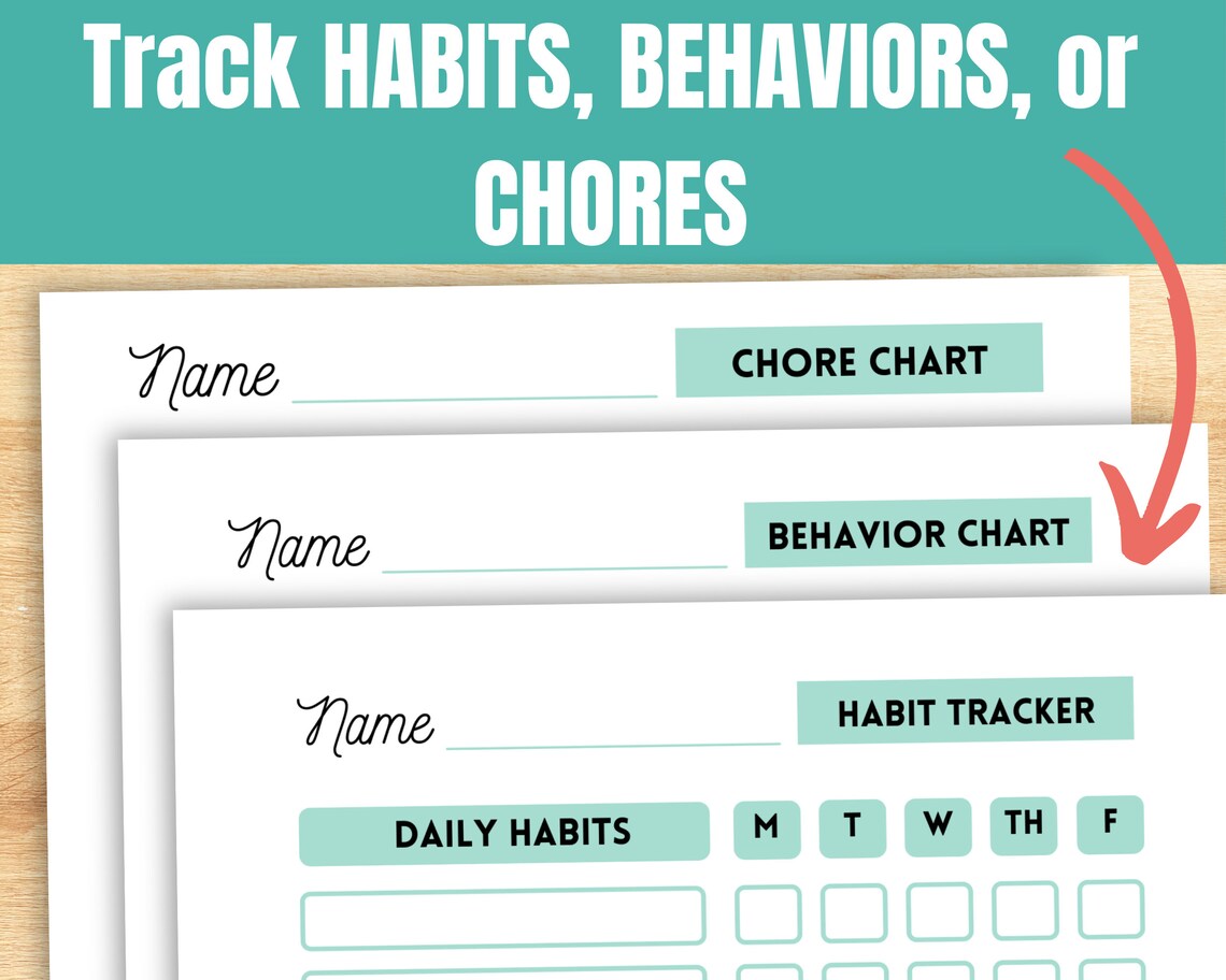 Student Habit Tracker Template Teacher Binder Printable - Etsy