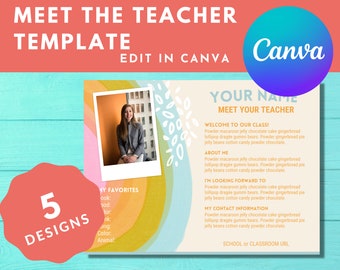 Editable Meet the Teacher Letter. Teacher Introduction Letter - Etsy