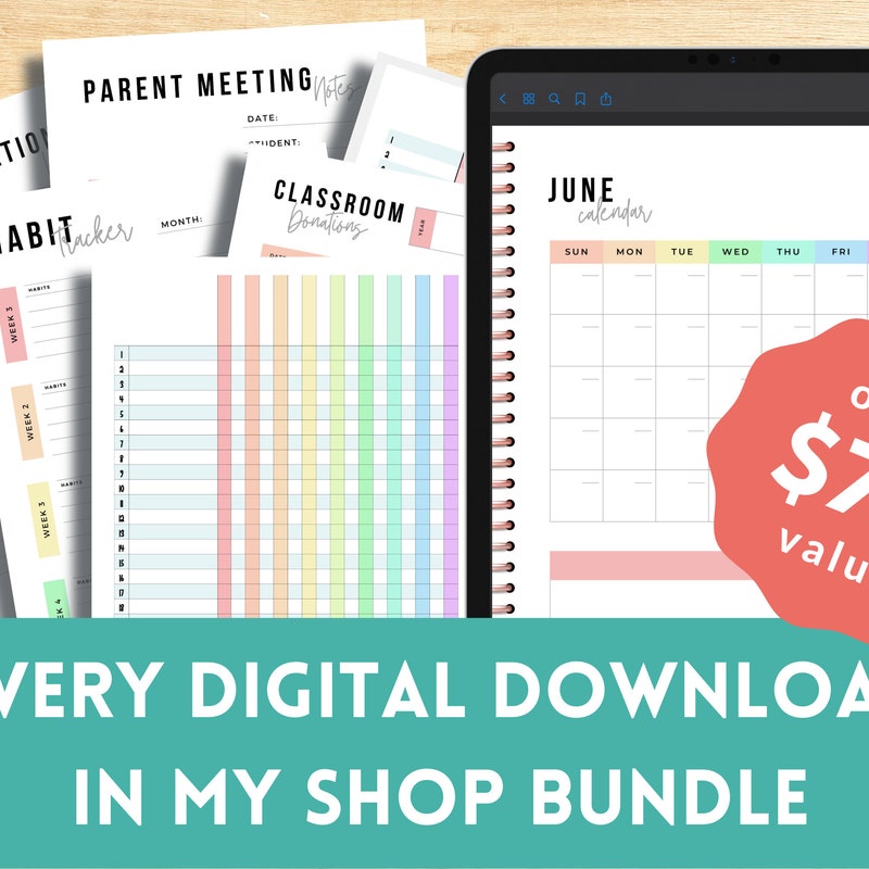 Teacher Planner - Etsy