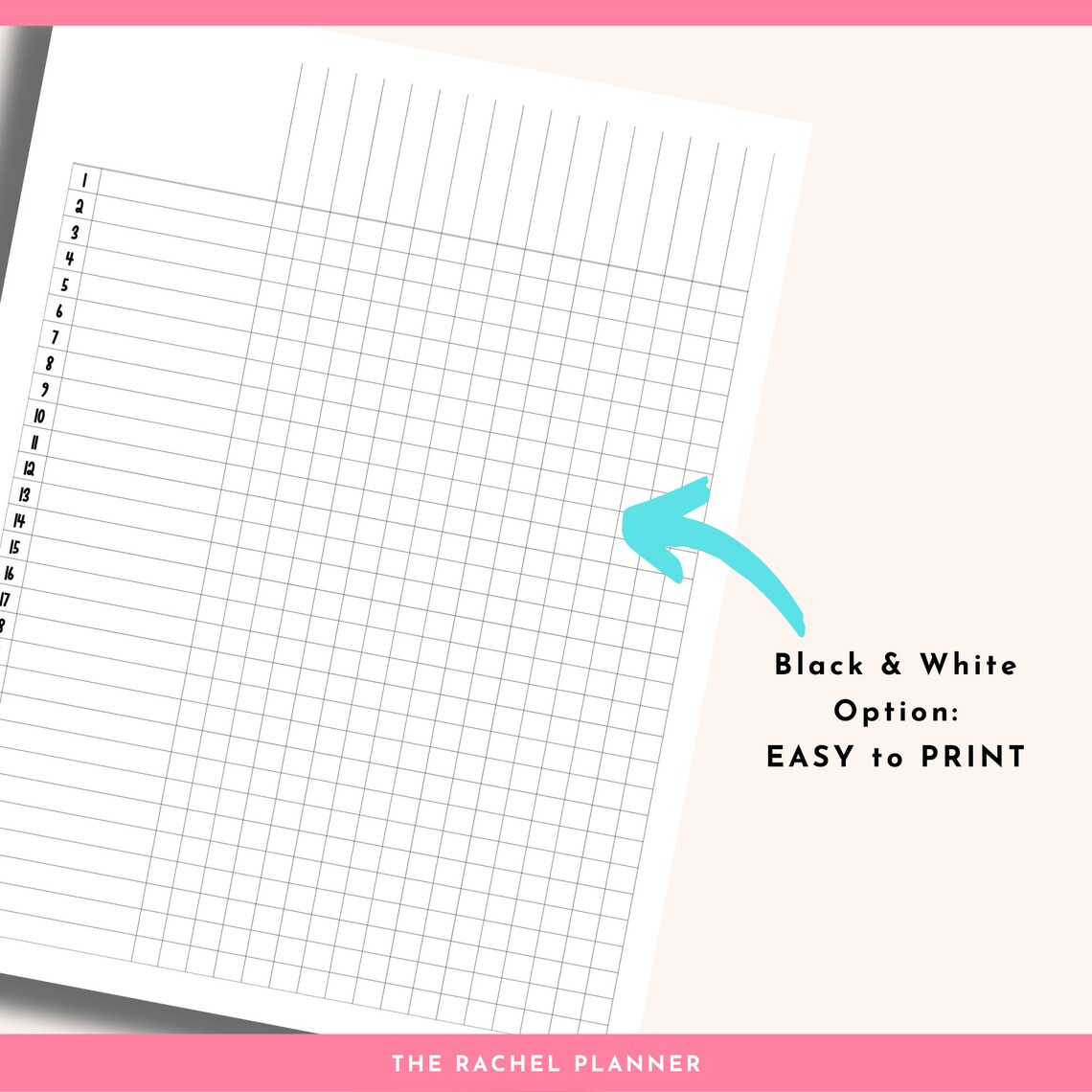 Printable Teacher Grade Book Grade Sheet PDF Class Sizes - Etsy