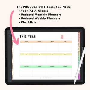 Best Teacher Life Digital Planner W/ Digital Stickers Undated Planner ...
