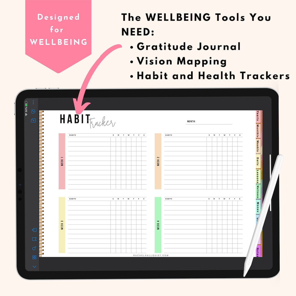 Best Teacher Life Digital Planner W/ Digital Stickers Undated - Etsy