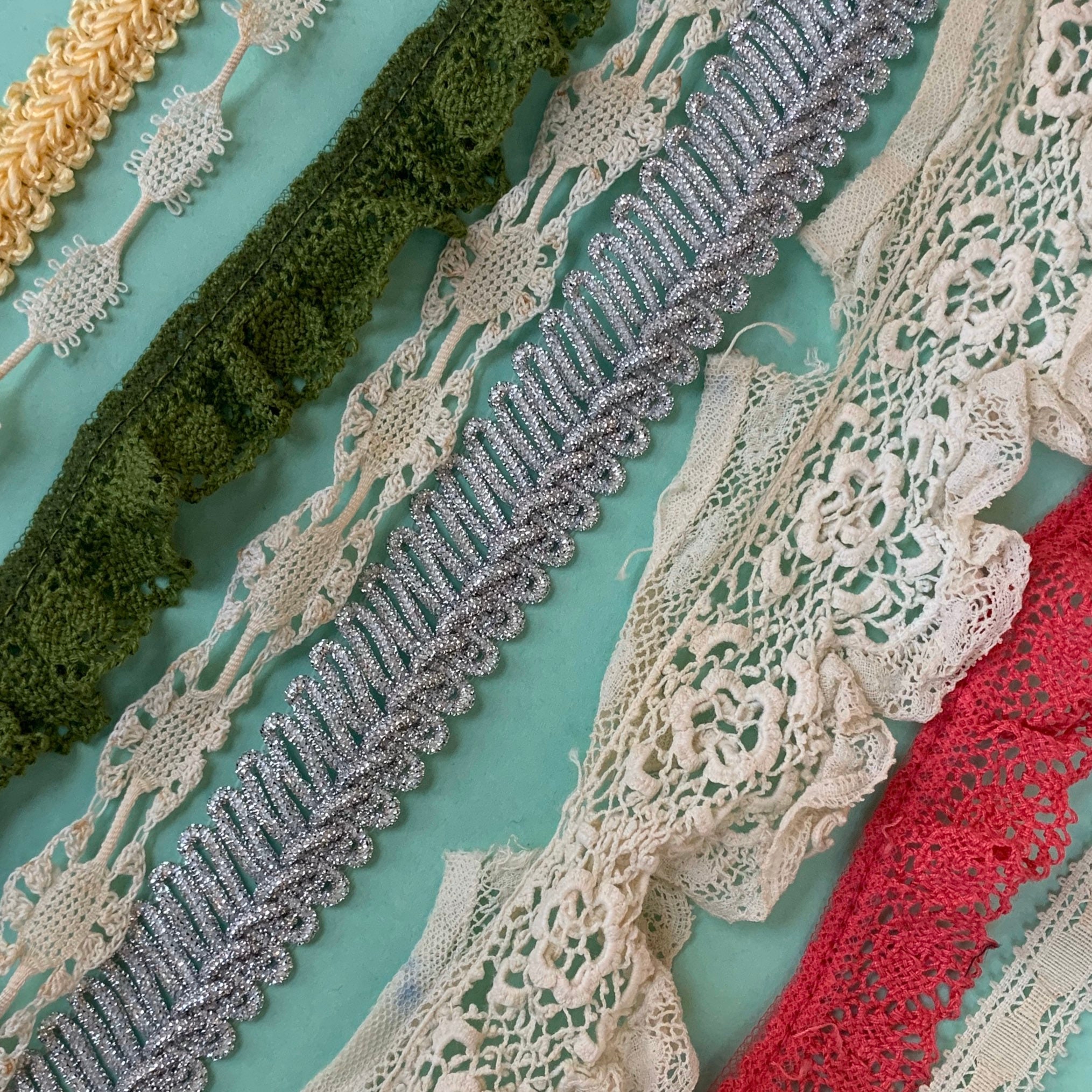Vintage Lace and Trims Over 5 Yards 12 Lace 18 Lace 20 - Etsy