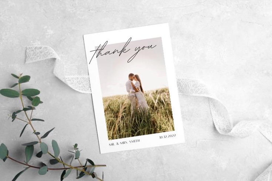 Personalized Wedding Thank You Cards | Wedding Thank You Cards With ...