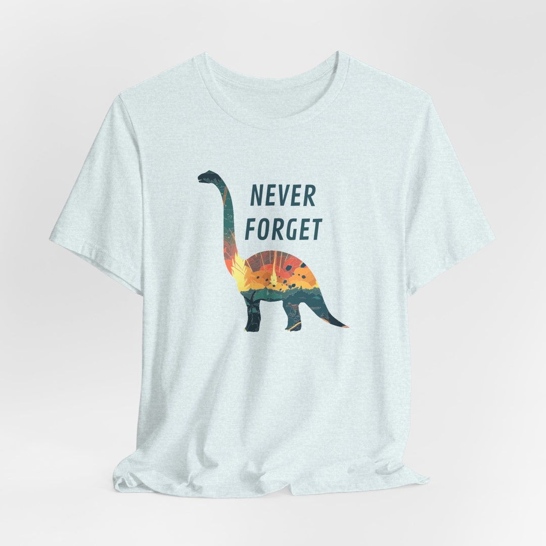 Dinosaur Never Forget Brontosaurus Tee Shirt - Etsy