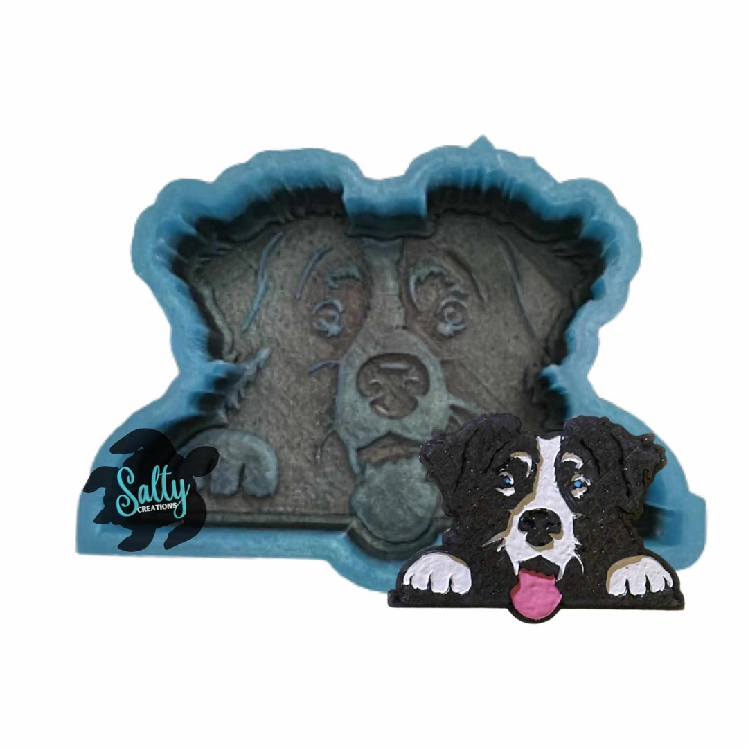 Border Collie / Dog / Silicone Mold / Silicone Freshie Mold / Freshie ...