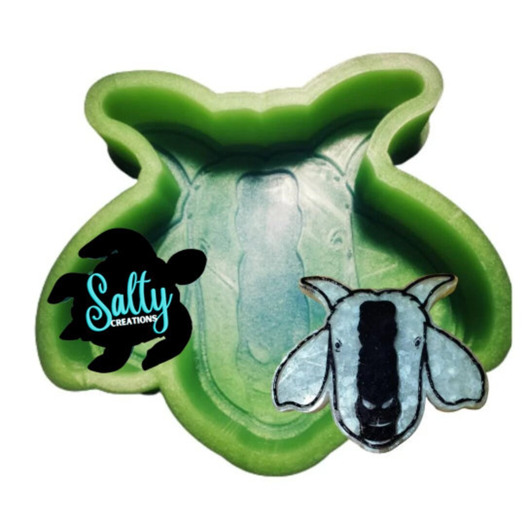 Goat / Goat Face / Regular or Vent Clip / Silicone Freshie Mold ...
