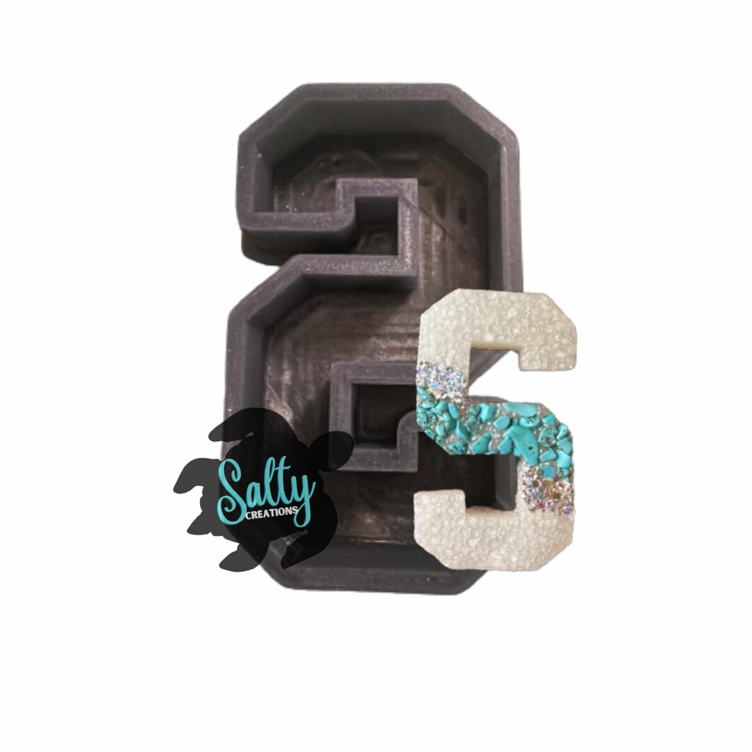 Letter S / Regular or Vent Clip / Silicone Mold / Silicone Freshie Mold ...