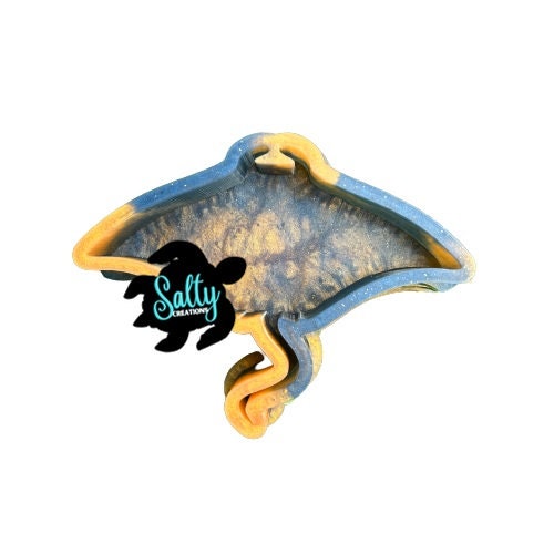 Plain Manta Ray / Stingray / Cardstock Mold / Silicone Freshie Mold ...