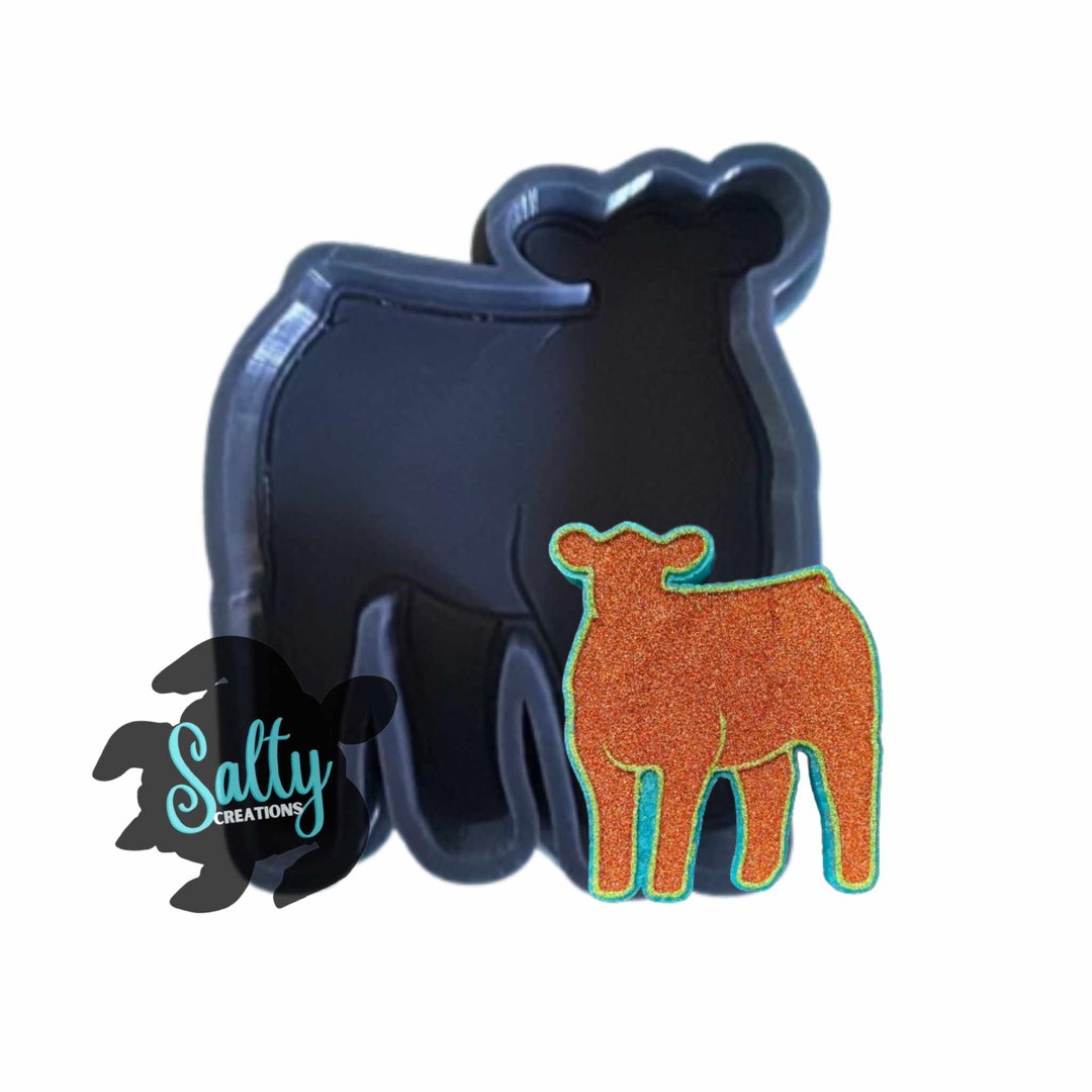 Show Cow / Cow / Regular or Vent Clip / Freshie Mold / Silicone Mold ...
