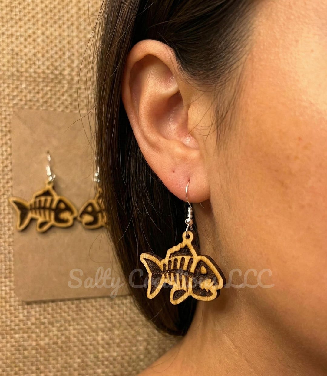 Variety of Colors / Dead Fish / Bone Fish / Fish / Earrings / Multi ...