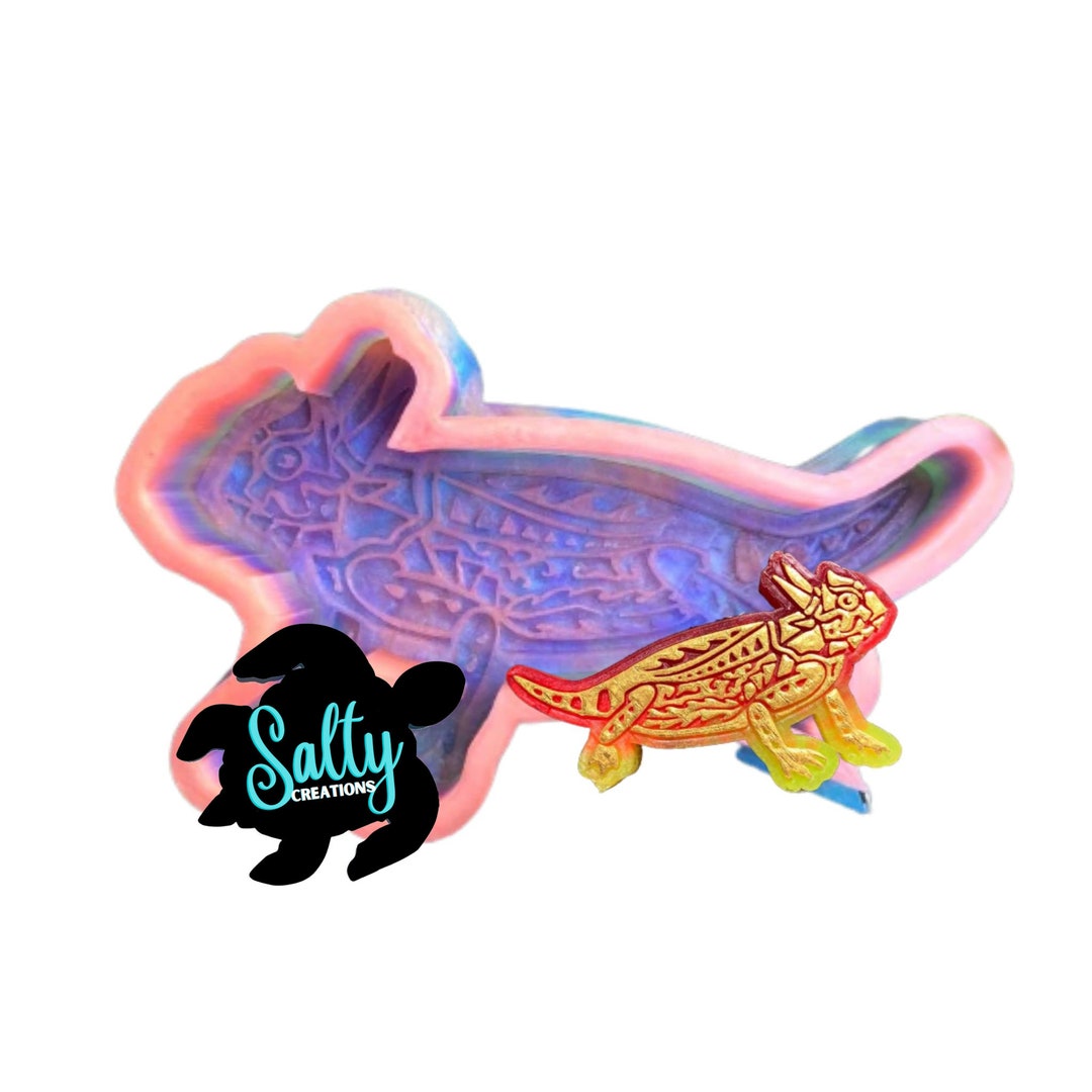 Horned Lizard / Lizard / Silicone Mold / Silicone Freshie Mold ...