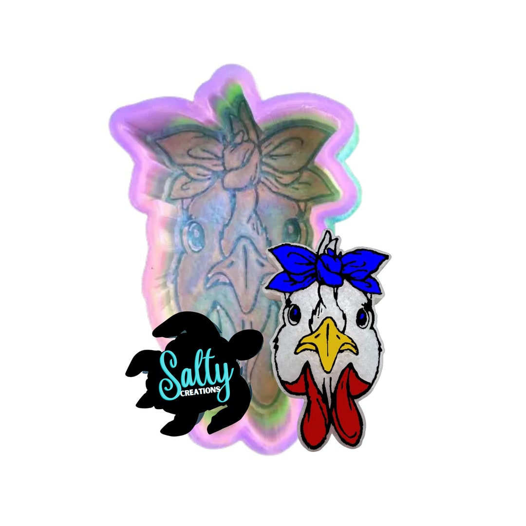 Chicken / Chicken Face / Silicone Freshie Mold / Freshie Mold / Mold ...