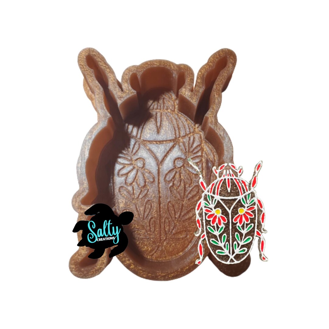Daisy Beetle / Beetle / Silicone Molds / Silicone Freshie Mold ...
