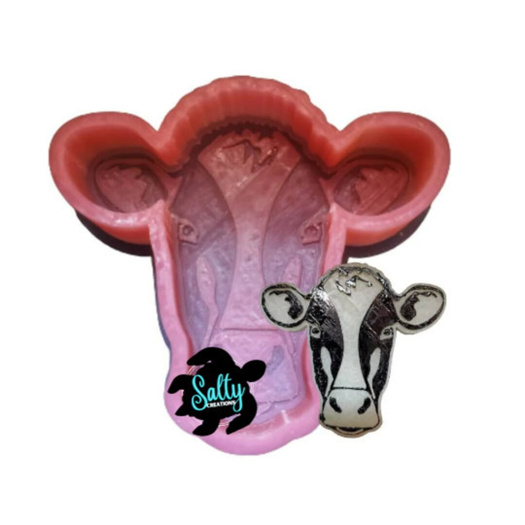 Cow Head - Regular or Vent Clip Size - Freshie, Clay, Soap, Wax ...