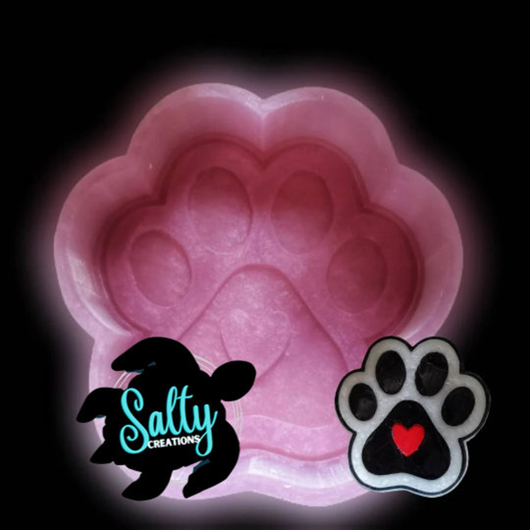 Paw Print - Regular or Vent Clip Size - Freshie, Clay, Soap, Wax ...