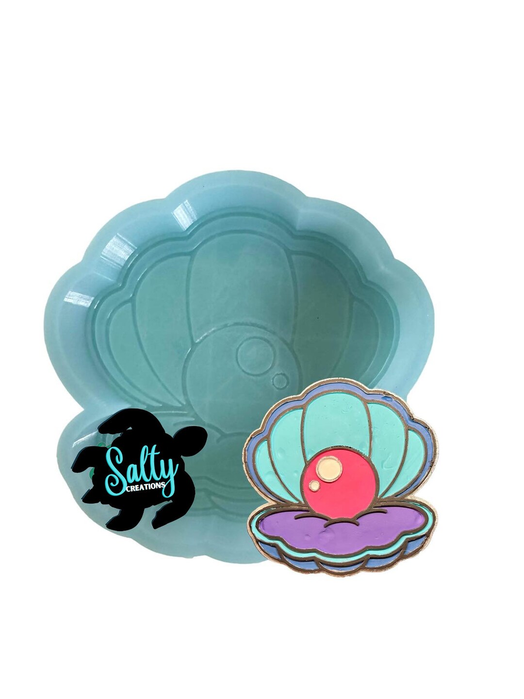 Clam / Shell / Regular or Vent Clip / Silicone Freshie Mold / Freshie ...