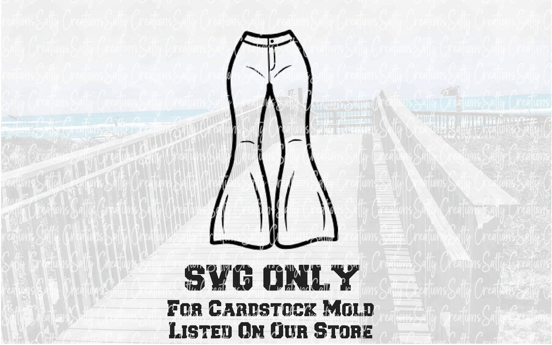 Bell Bottom SVG File for Our Cardstock Mold / Cardstock / Cardstock ...