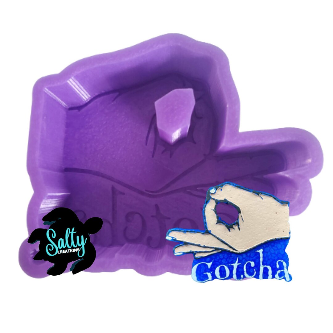 Gotcha Hand Game - Regular or Vent Clip Size - Freshie, Clay, Soap, Wax ...