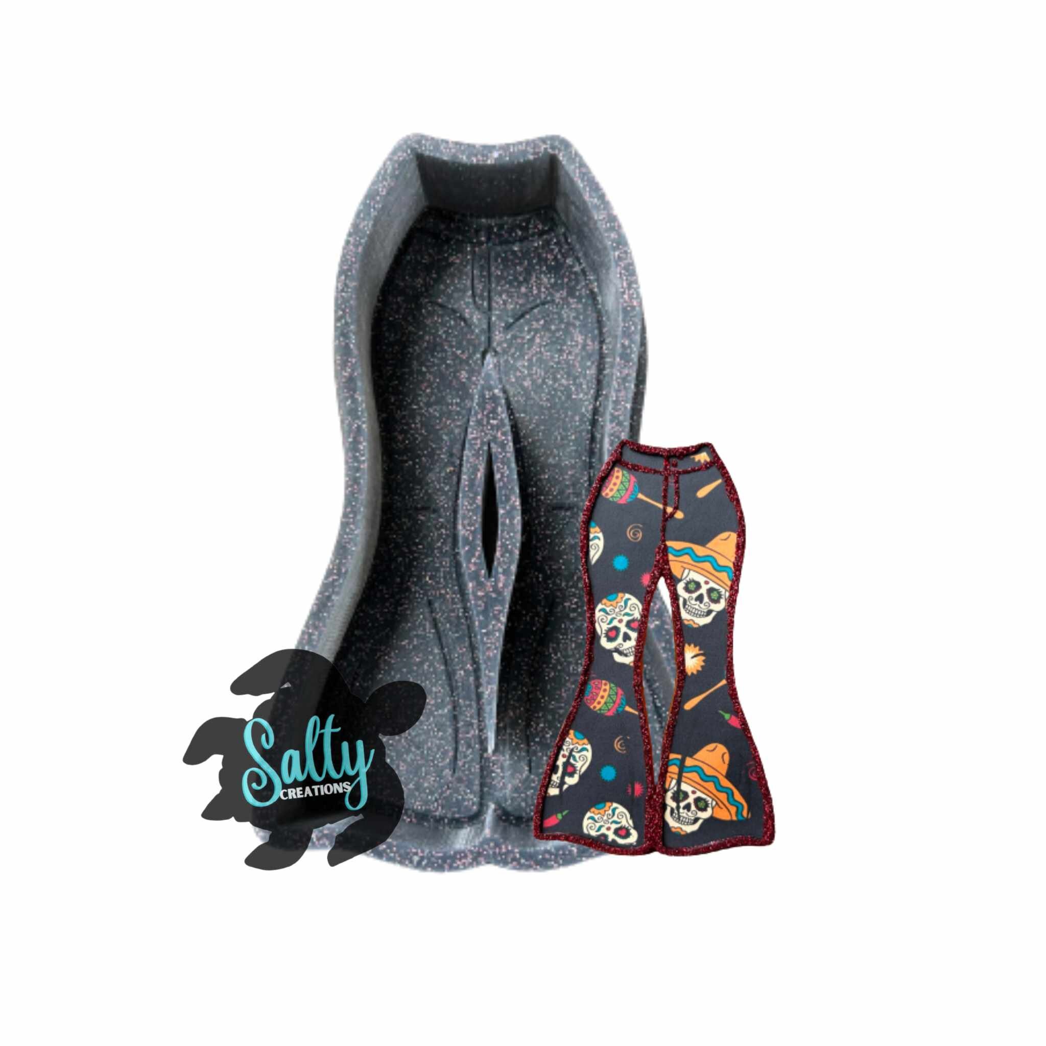 Bell Bottoms / Cardstock Silicone Mold / Silicone Freshie Mold ...