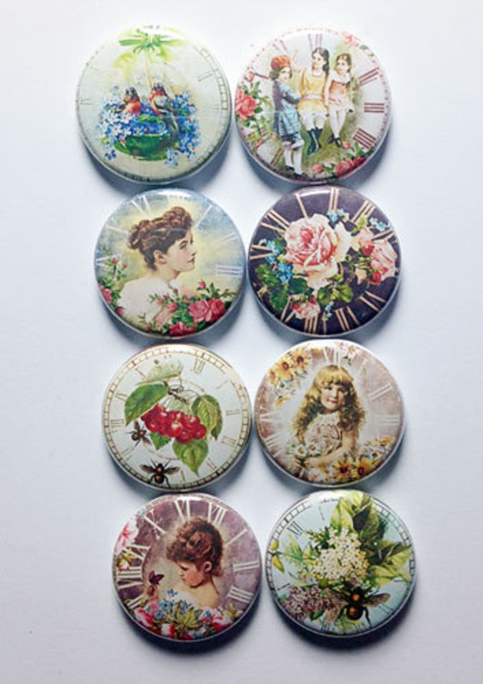 Vintage Spring Clocks Flair - Etsy