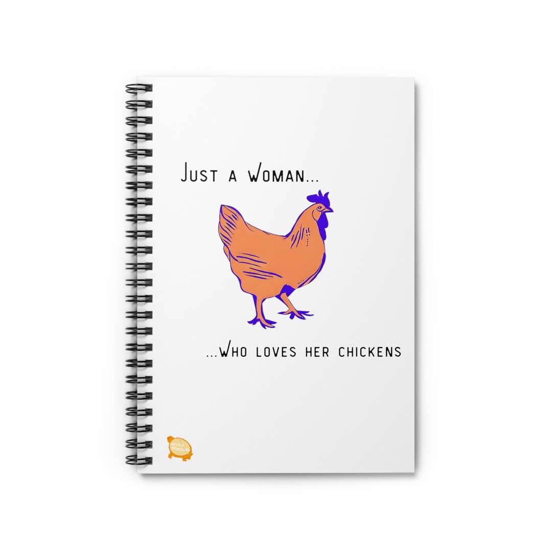 Spiral Notebook Woman Who Loves Her Chickens, Chicken Lover Gift ...