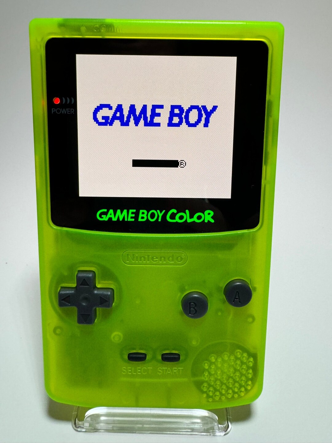 Neon Green/yellow AMOLED touch Screen Display Gameboy Color Glows in ...