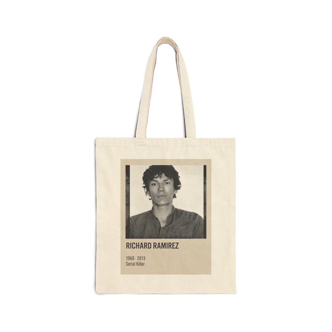 Richard Ramírez Tote Bag Night Stalker Cotton Canvas Richard Ramirez ...