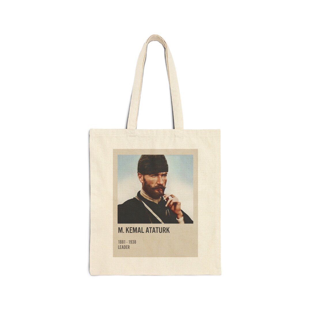 Mustafa Kemal Atatürk Tote Bag Turkiye Bag Cotton Mustafa Kemal Atatürk ...