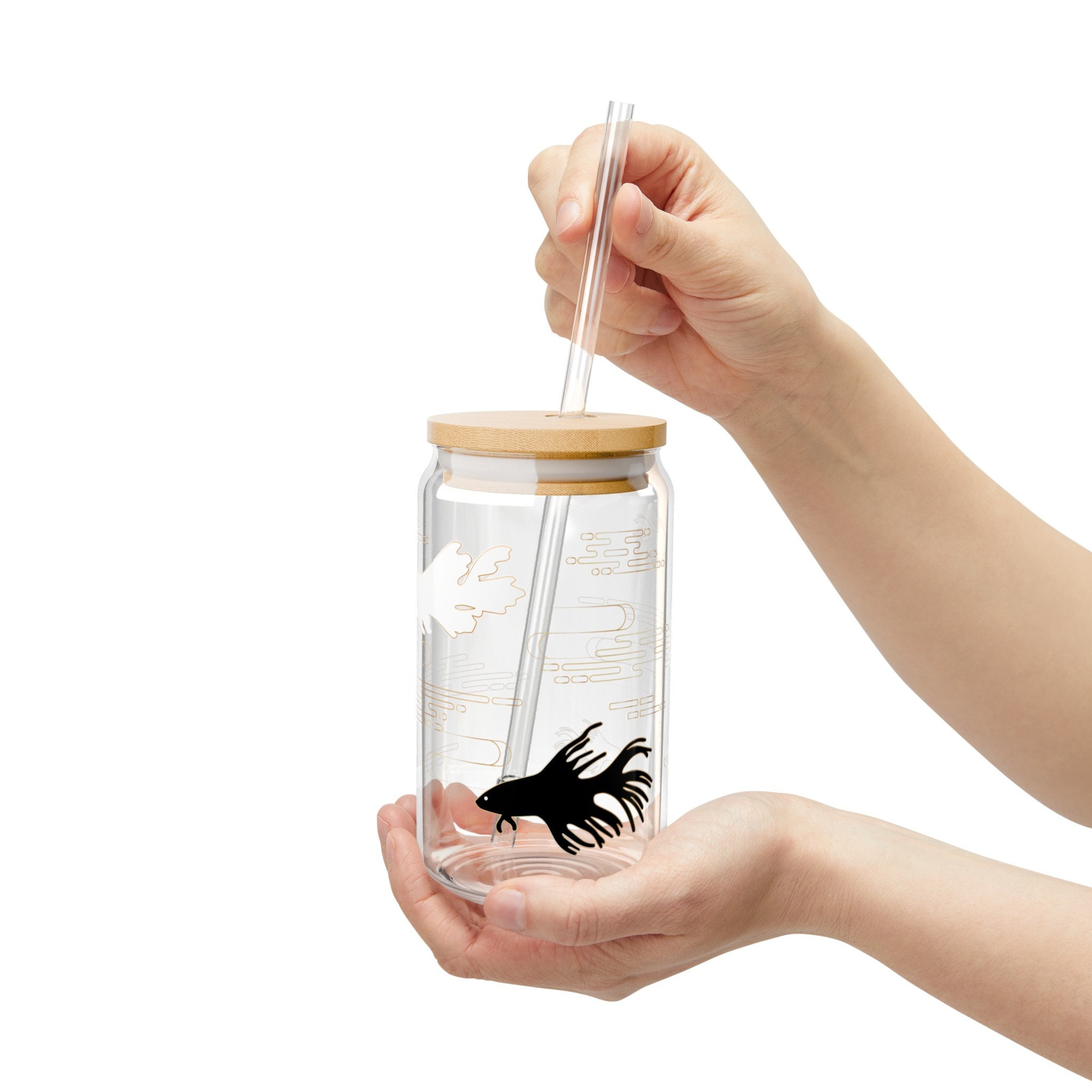 Jujutsu Kaisen Gojo and Geto Betta Fish Glass Tumbler Gifts for Friends ...