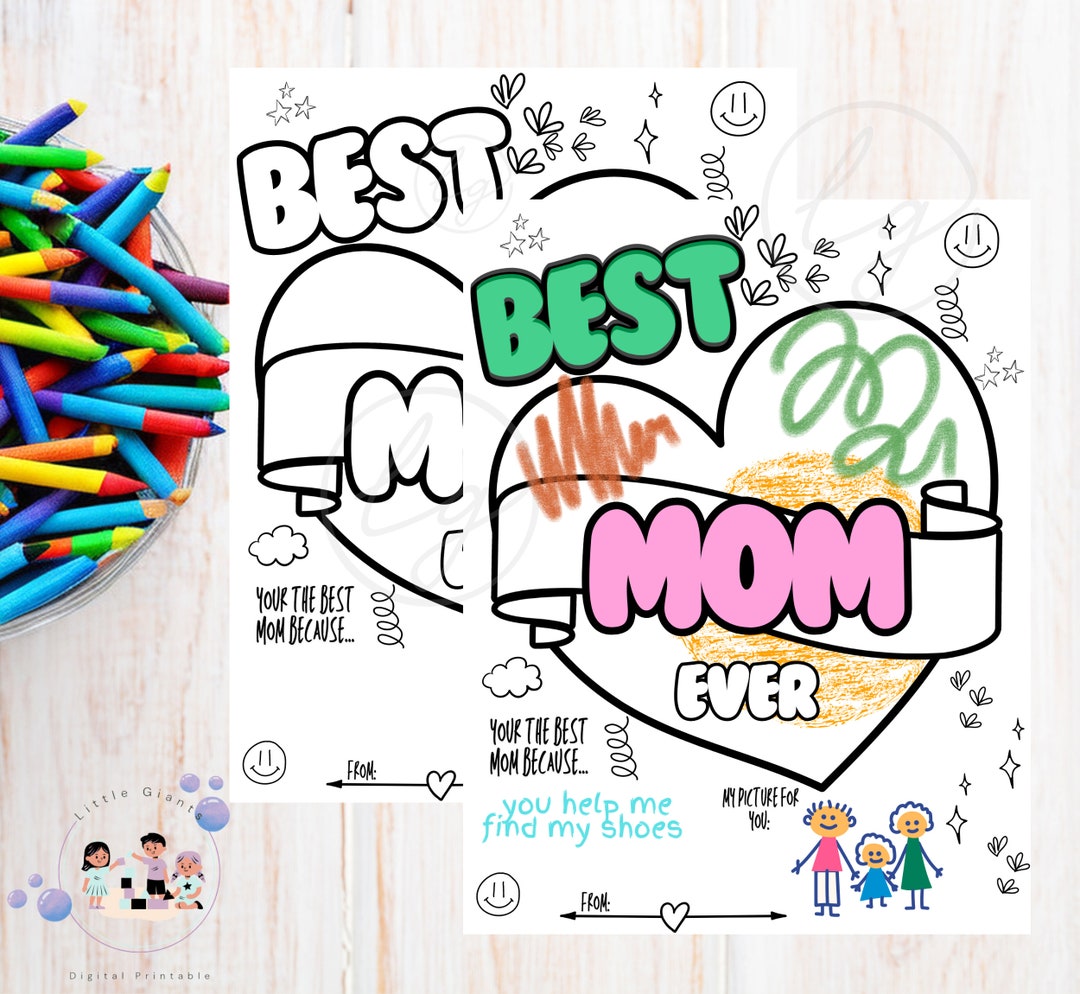 Amazing Mothers Day Printable Sheet, All About My Mom Kids Gift for Mom ...
