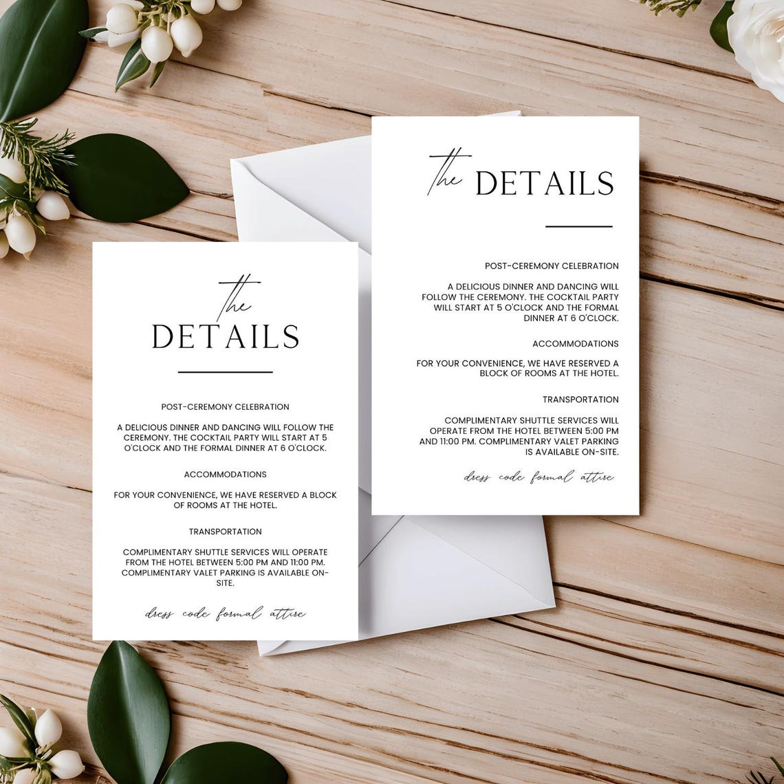 Simple Wedding Suite With QR Code, Editable Printable Wedding ...