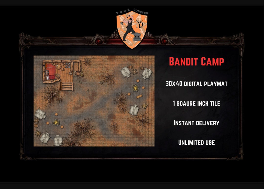 Digital D&D Playmat "bandit Camp" for Dungeons and Dragons or Other ...
