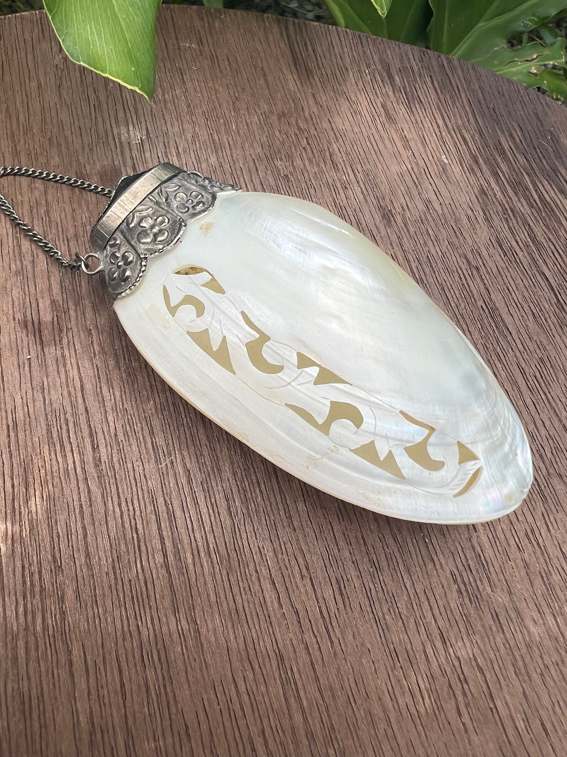 3 Pc Antique Ornate Silver Mother of Pearl Snuff Holders Tobacco Pill ...