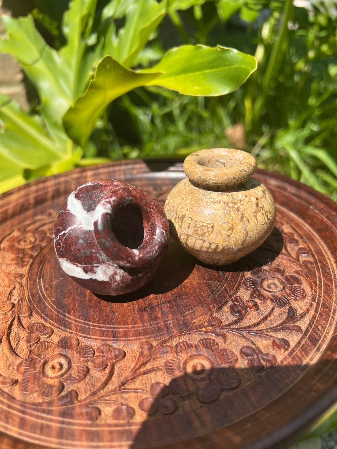 Mini Marble Onyx Vases | Set of 2 - Etsy